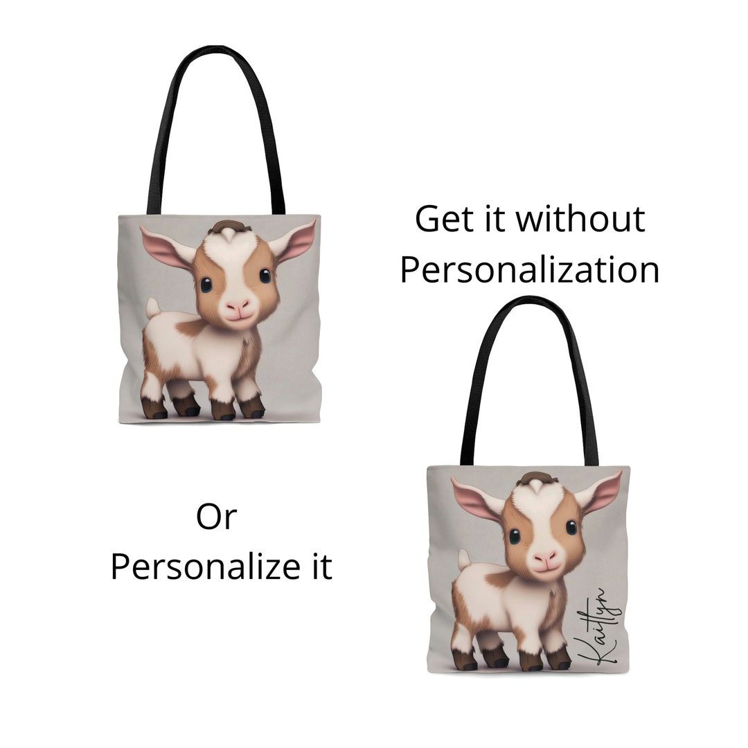 Custom Goat Tote Bag Personalized Goat Bag Gifts Goat Diaper - Etsy