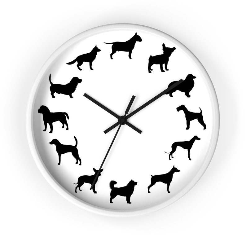Dog Wall Clock Dog Breed Clock Wall Hanging Clock Dog Lover - Etsy