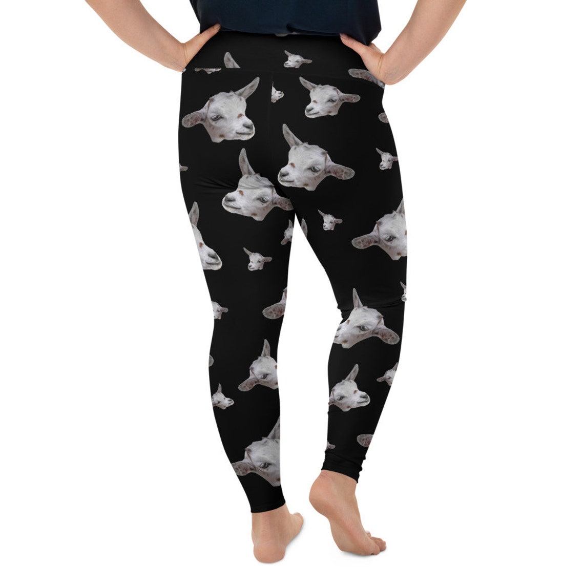 Goat Womens Yoga Leggings Cute Goat Lover Yoga Pants Goat | Etsy