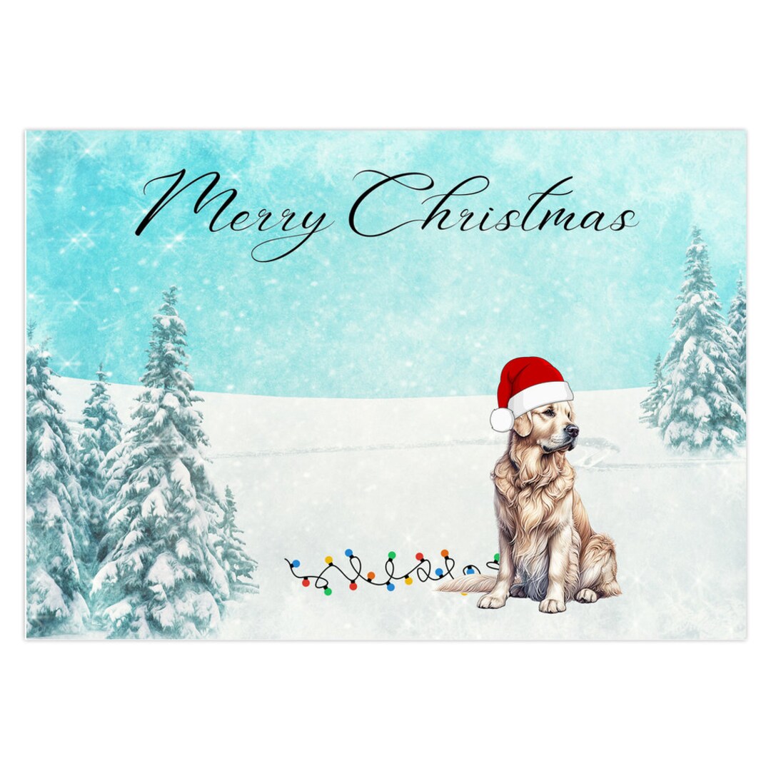 Dog Christmas Cards, Christmas Card for Dog Lover, Personalized Dog ...