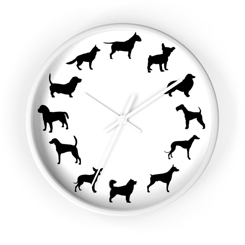 Dog Wall Clock Dog Breed Clock Wall Hanging Clock Dog Lover - Etsy