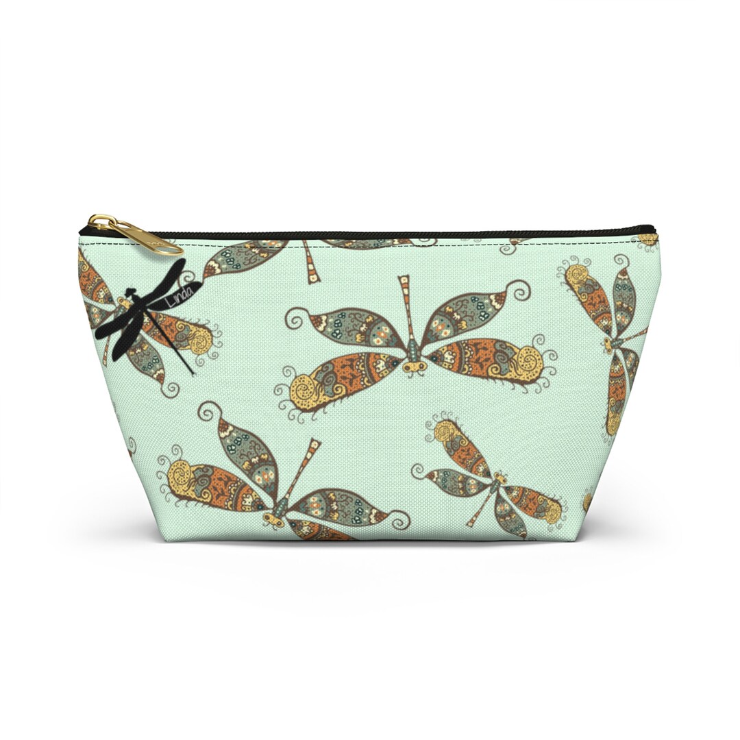 Dragonfly Makeup Bag, Dragonflies, Dragonfly Print Pattern, Dragonfly ...