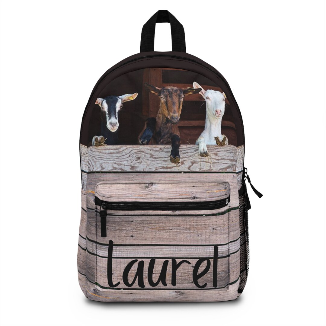 Goat Backpack, Goat School Bag, Goat Diaper Bag, Goat Bookbag ...