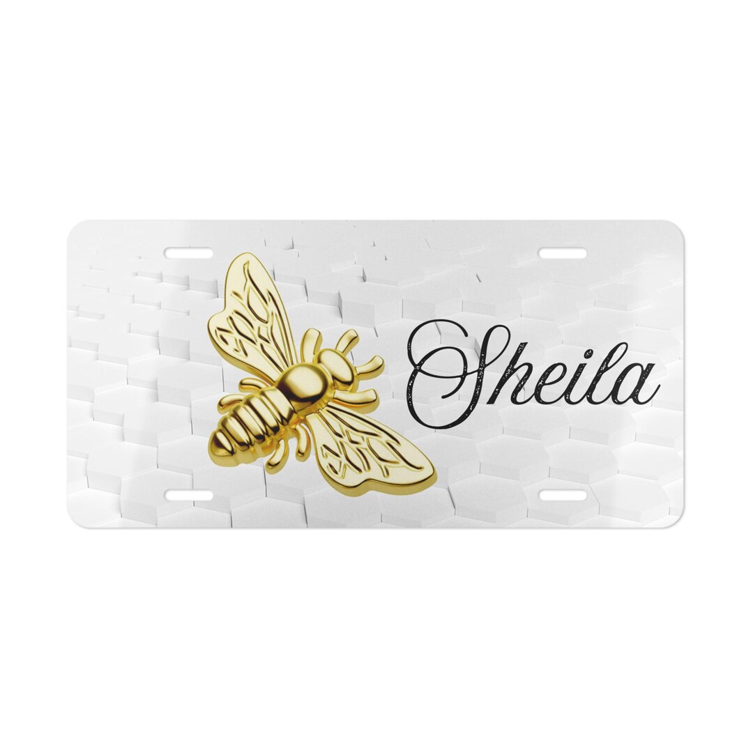 Bumble Bee License Plate Frame: Nature Lover Car Tag - Etsy