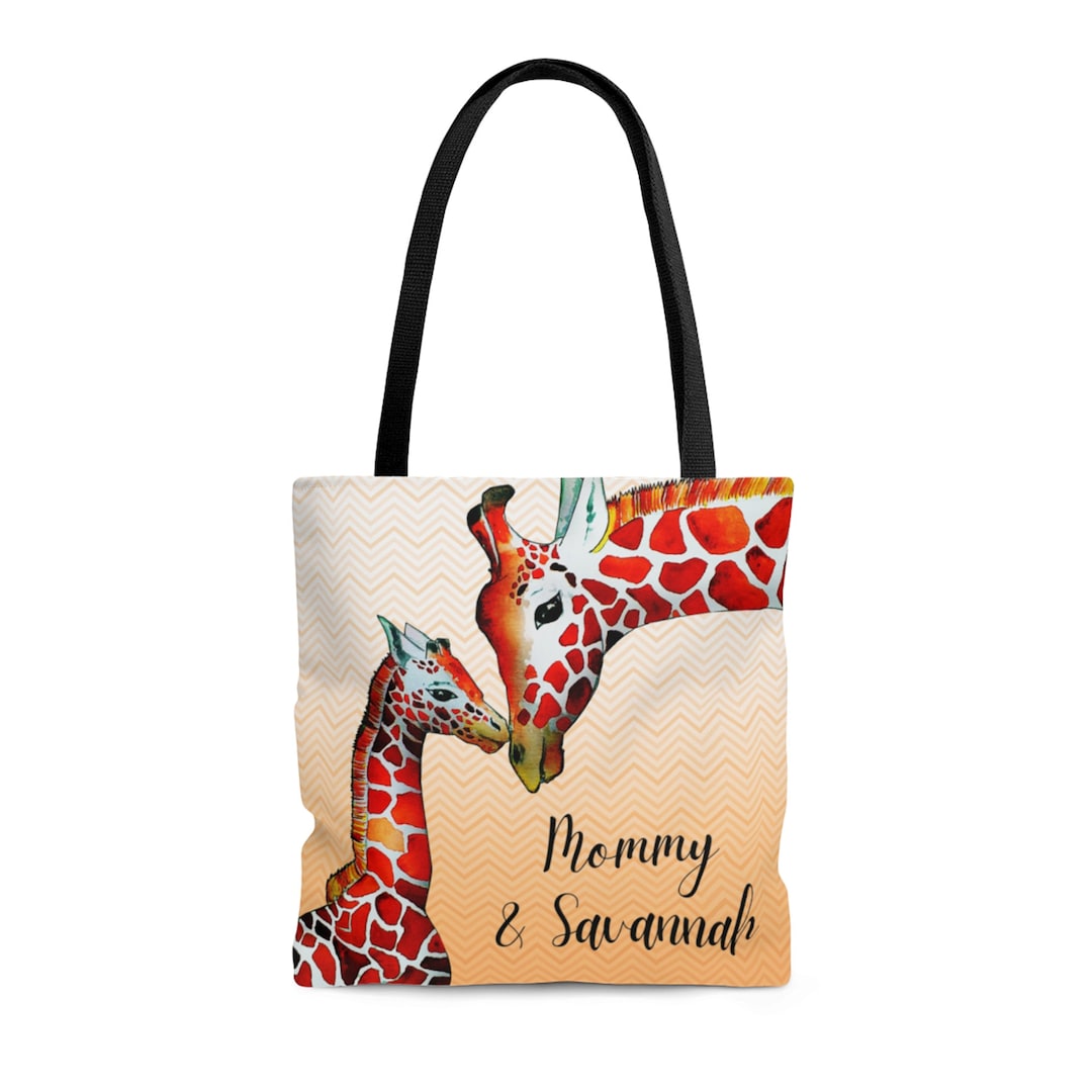 Giraffe Tote, Giraffe Tote Bag, Giraffe Gift, Personalized Gifts, Mommy ...
