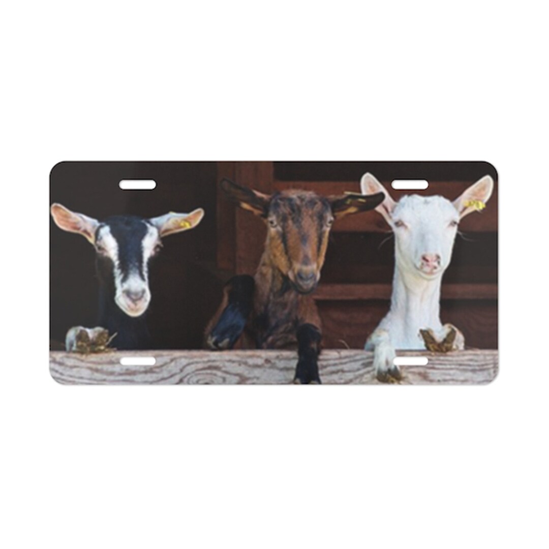 Goat Vanity Plate, Front License Plate, Gift for Goat Lover, Goat ...