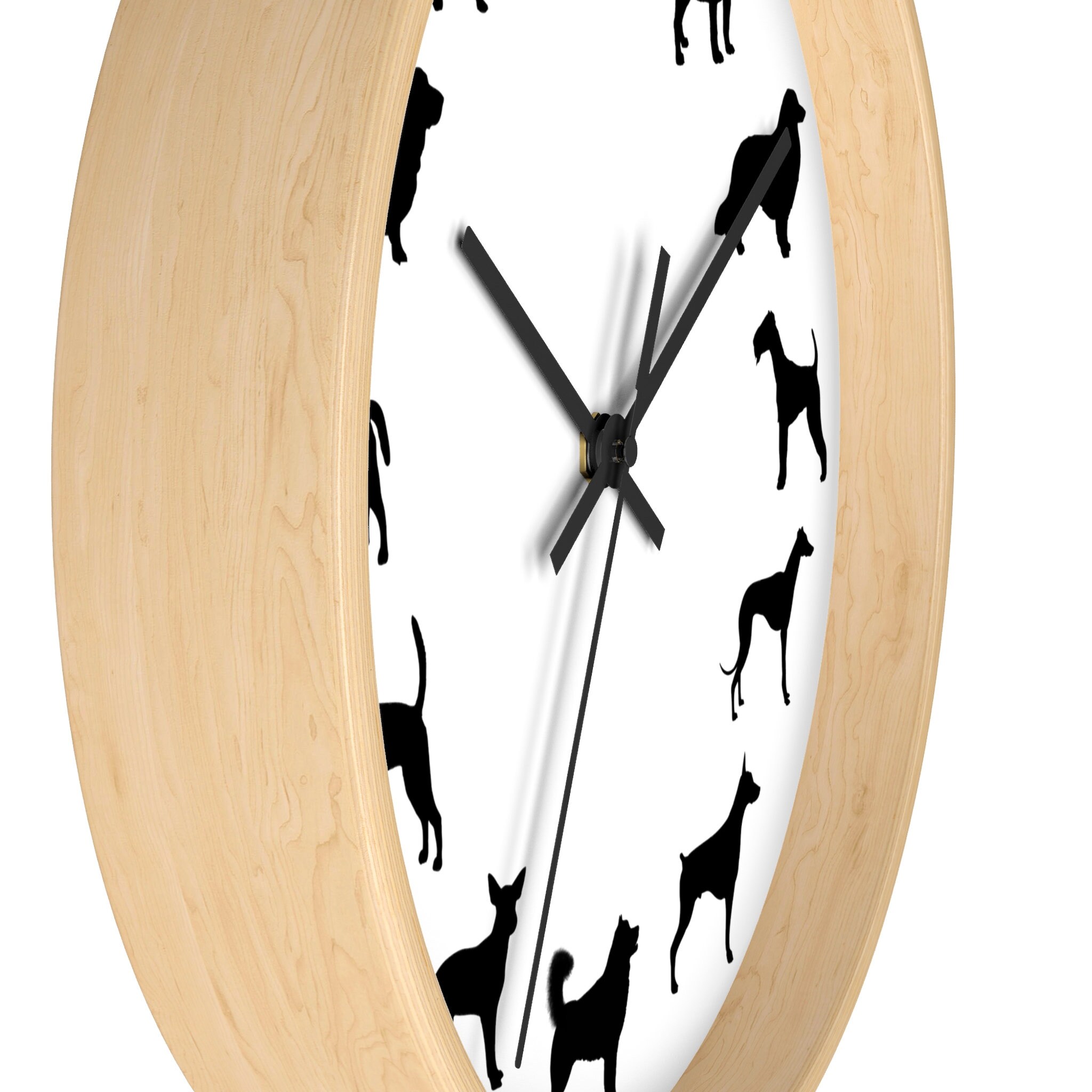 Dog Wall Clock Dog Breed Clock Wall Hanging Clock Dog Lover | Etsy