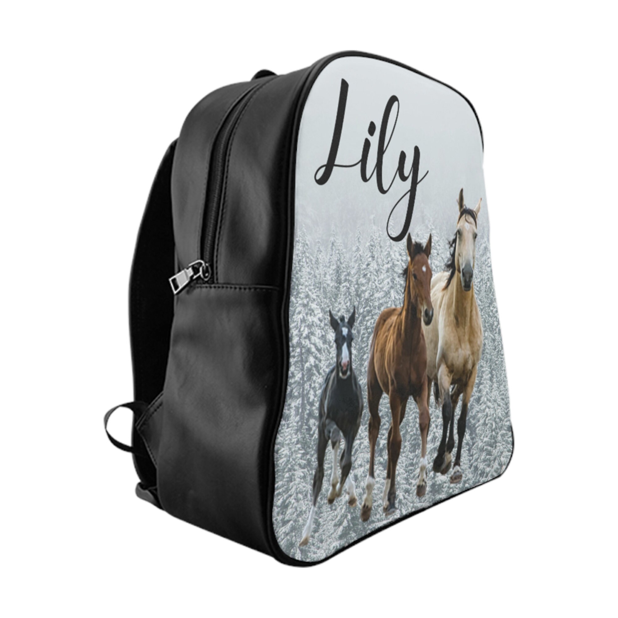 Personalized Horse Backpack Horse School Bag Horse Lover - Etsy