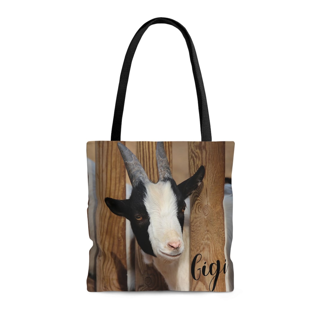 Goat Shopping Bag, Goat Tote Bag, Personalized Goat Bag, Goat Lover ...