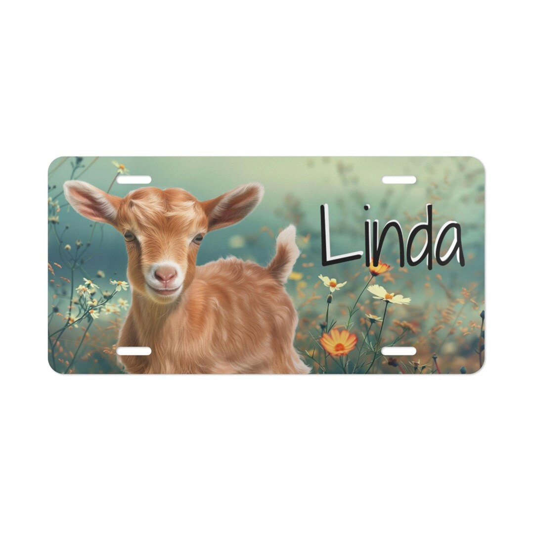 Front License Plate, Goat Vanity Plate, Gift for Goat Lover, Custom ...