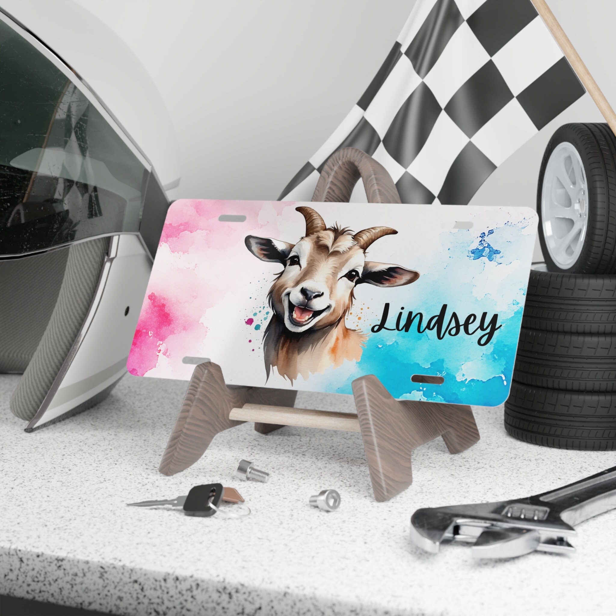 Goat Front License Plate, Goat Vanity Plate, Gift for Goat Lover ...