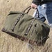 Personalized Washed Canvas Duffel Bag Carry-on Bag Luggage - Etsy