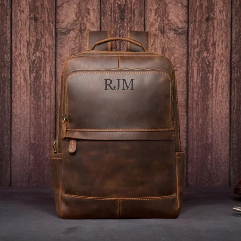 Leather Backpack With Zips - Etsy