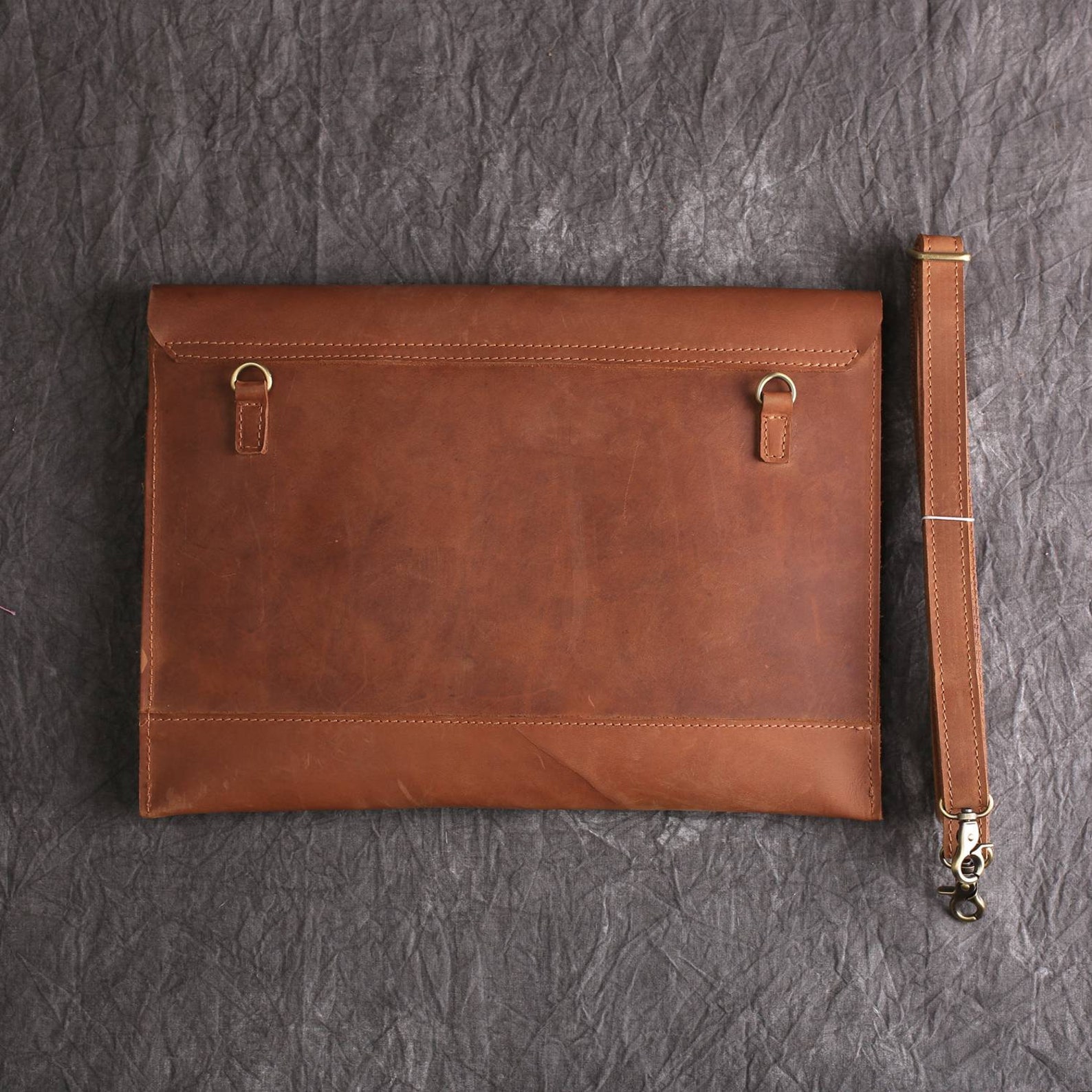 Personalized Groomsmen Gift Mens Leather Envelope Clutch Pen Holder ...