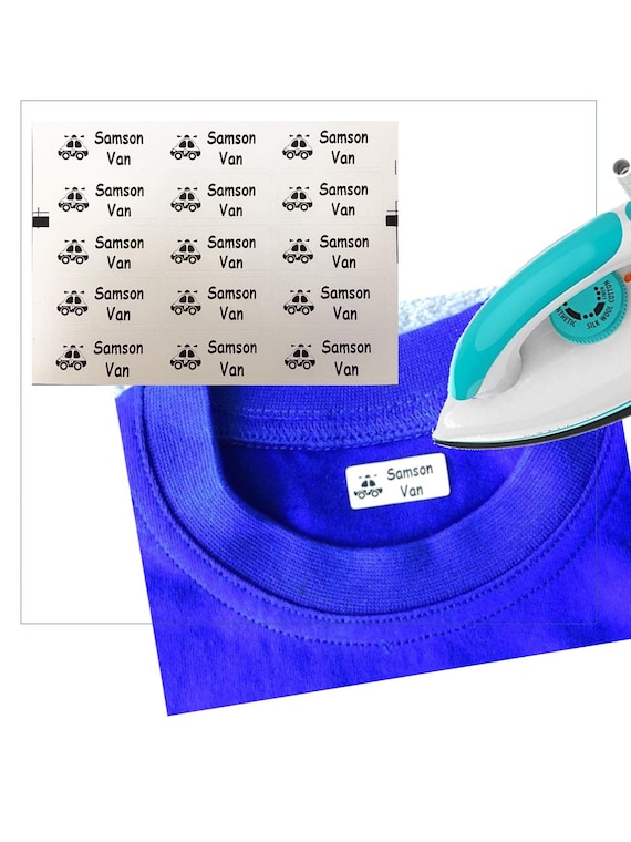 Iron on Personalised Sticker Name Label - Etsy Australia
