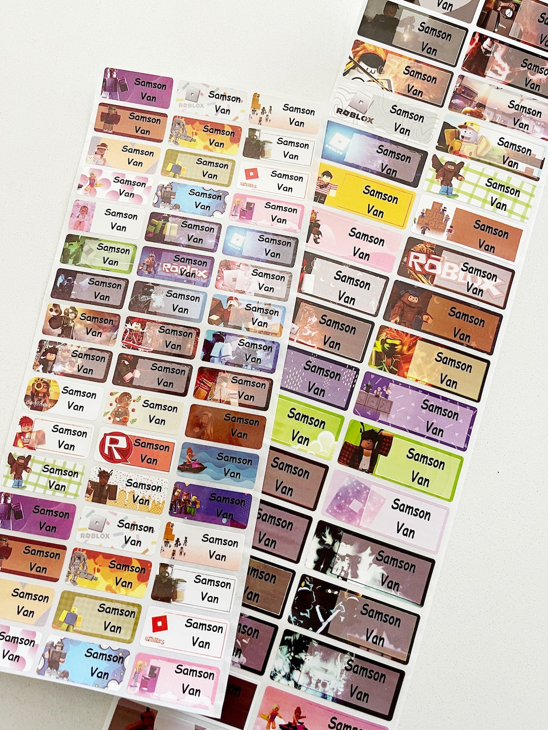 NEW Roblox Waterproof Sticker Name Label - Etsy