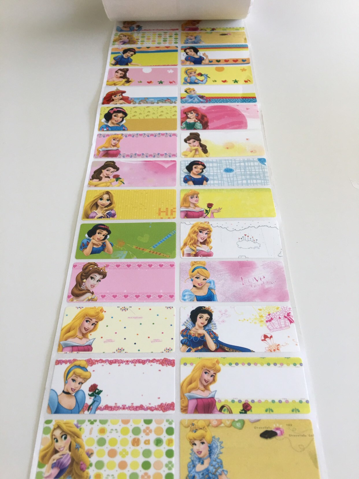 NEW Princess Theme Personalised Waterproof Sticker Name Label - Etsy
