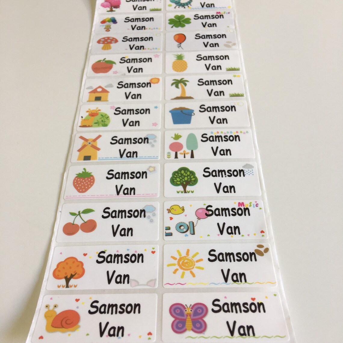 Kindy / Kindergarten Theme Waterproof Sticker Name Label - Etsy Australia