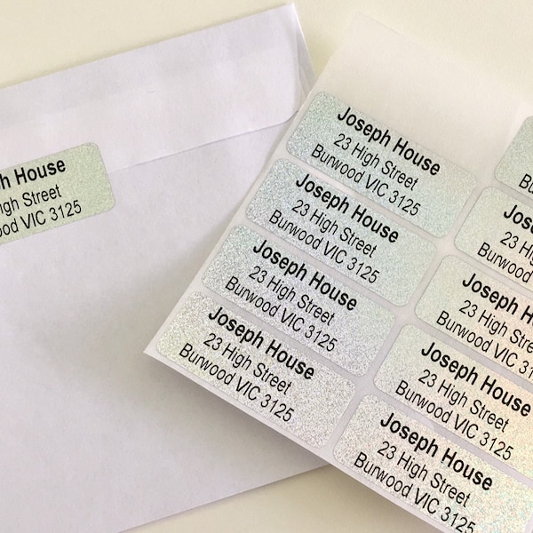 Glitter Labels - Etsy