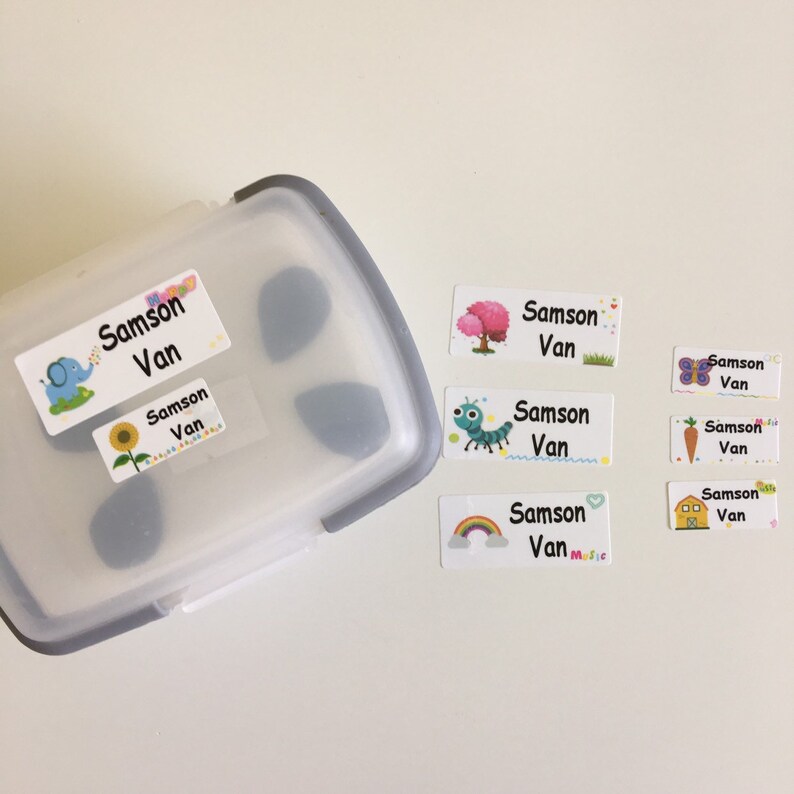 Kindy / Kindergarten Theme Waterproof Sticker Name Label - Etsy Australia