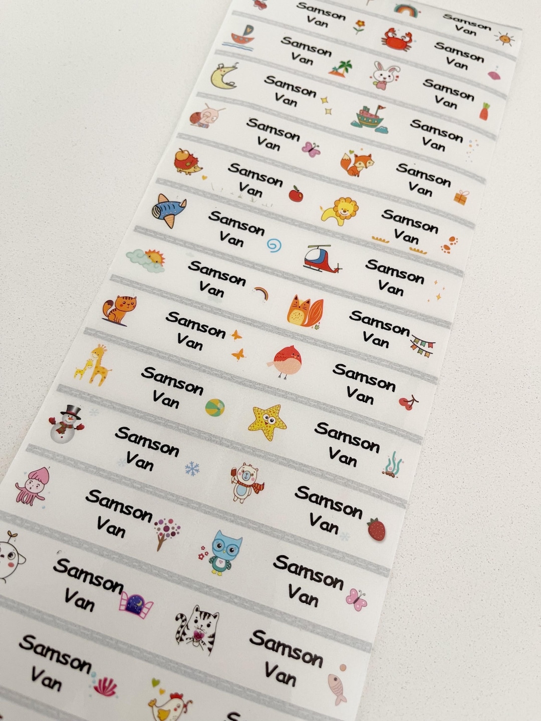 Transparent Kindergarten Kindy Small Children Theme Waterproof Sticker ...