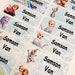 Frozen Waterproof Personalised Sticker Name Label - Etsy
