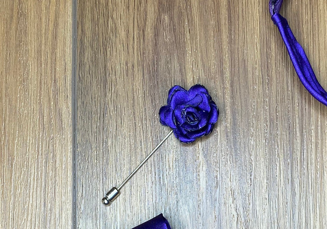 The Helix Knot Pre-tied Necktie (deep Purple) - Etsy UK