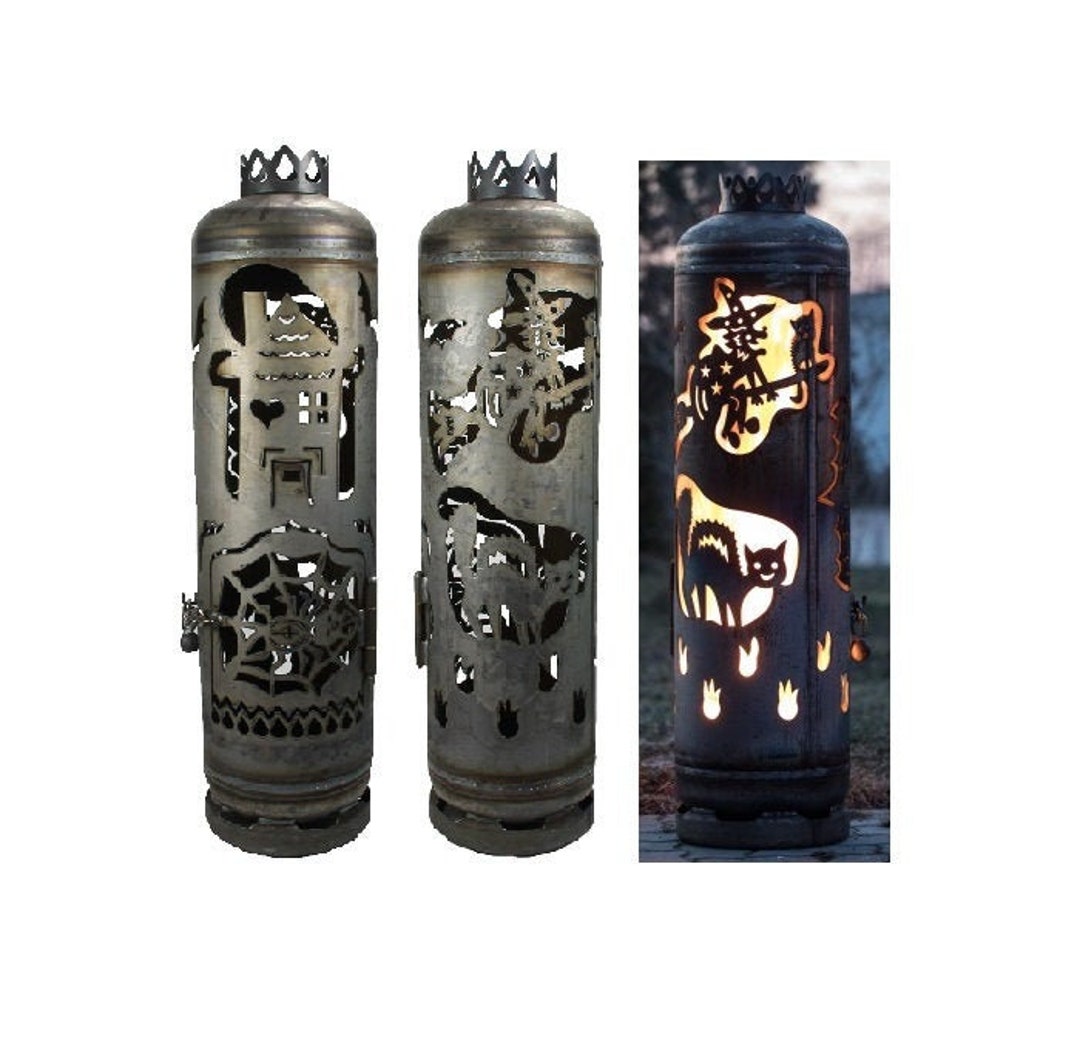 Witch Bat Fire Pit Fire Barrel - Etsy