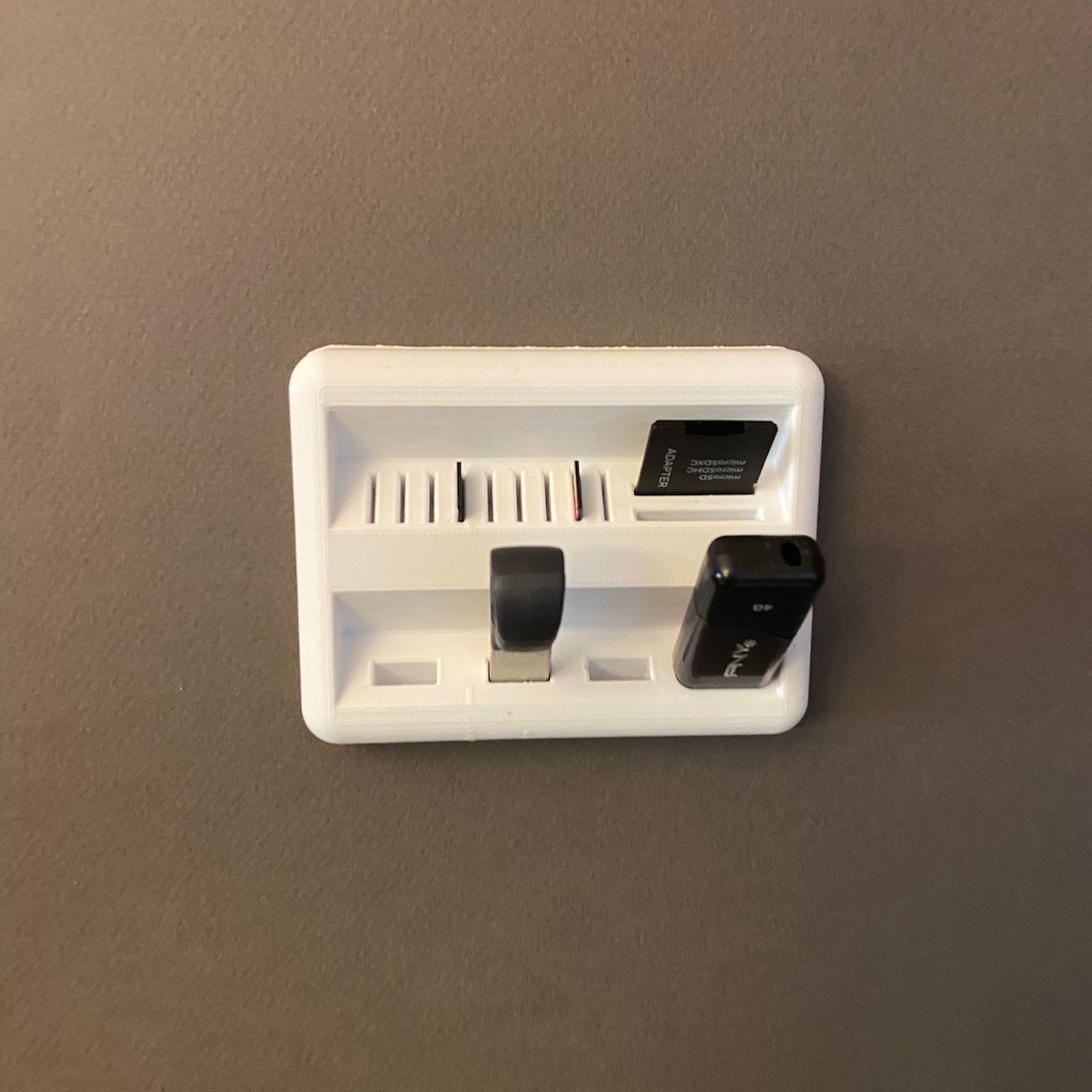 Wall Mounted USB Holder USB/ MicroSD/ SD Holder Office | Etsy