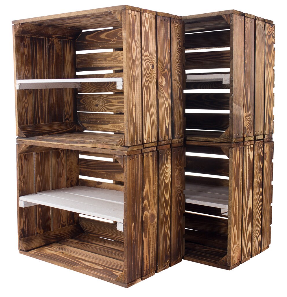 26812 pieces flamed/burnt wooden box with middle board | Etsy