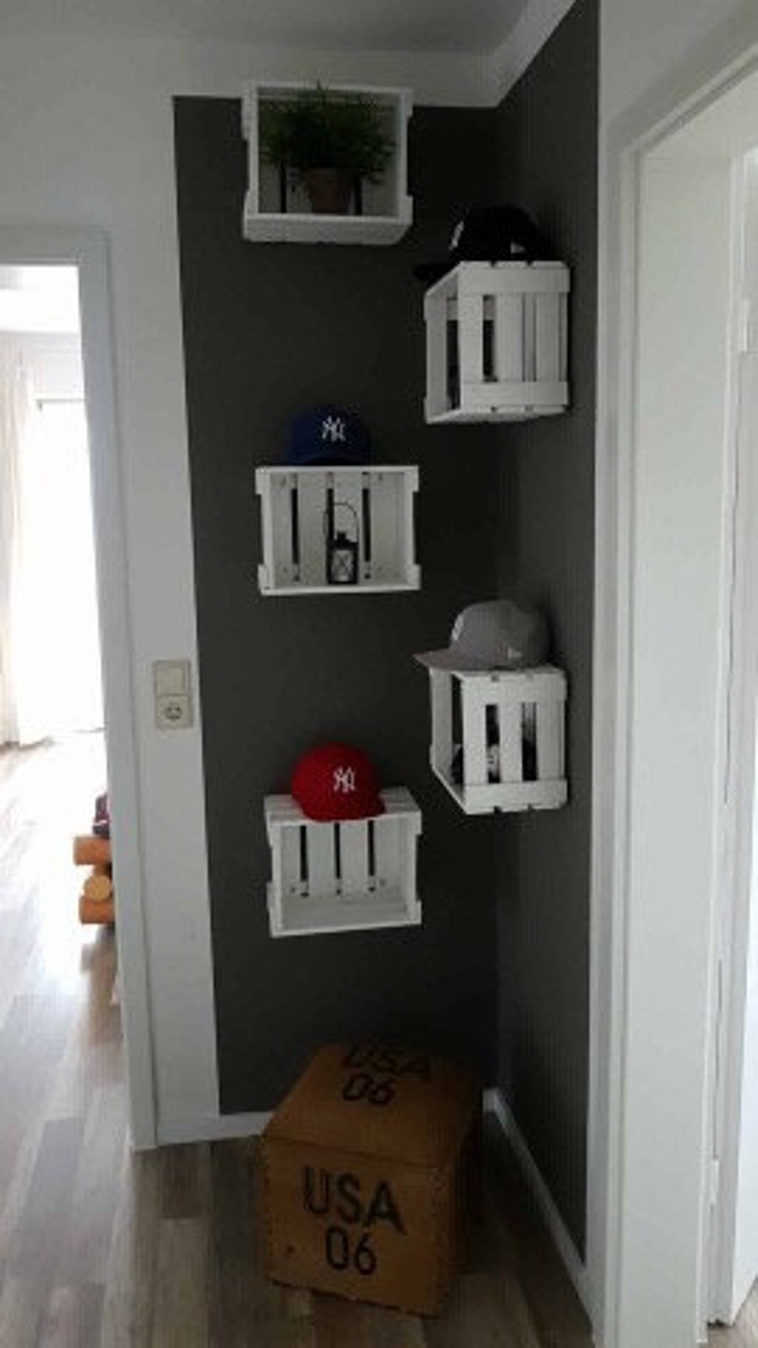 1x3x4x9x Vinterior Mini Wine Box White 34 Cm X 23 Cm X 19 - Etsy