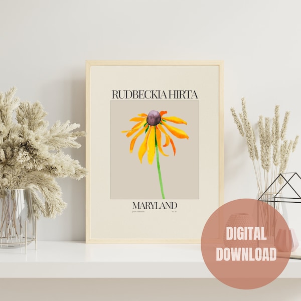 Black Eyed Susan Poster - Etsy