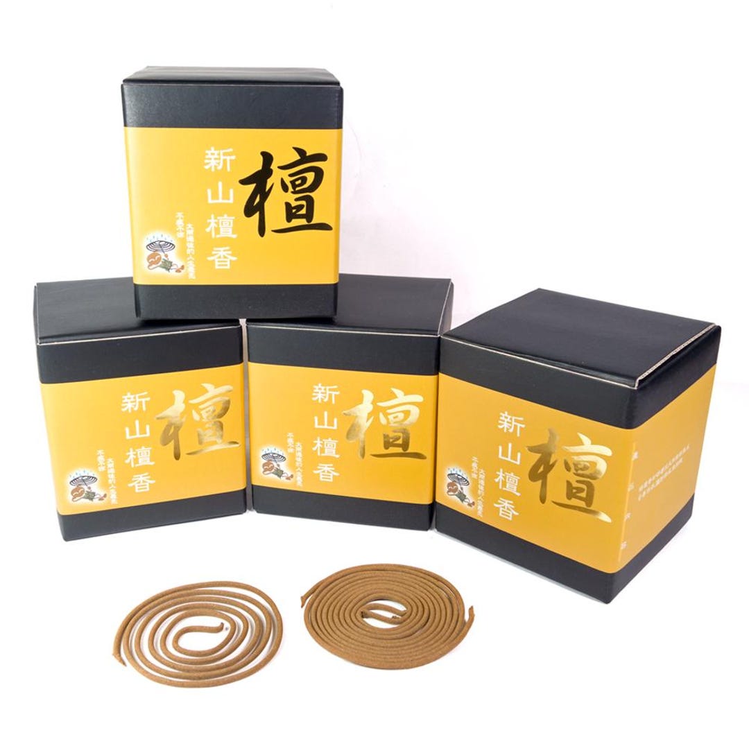 4 Boxes of Sandalwood Incense Coils - Shin-san 48pcs - Taiwan Incense ...