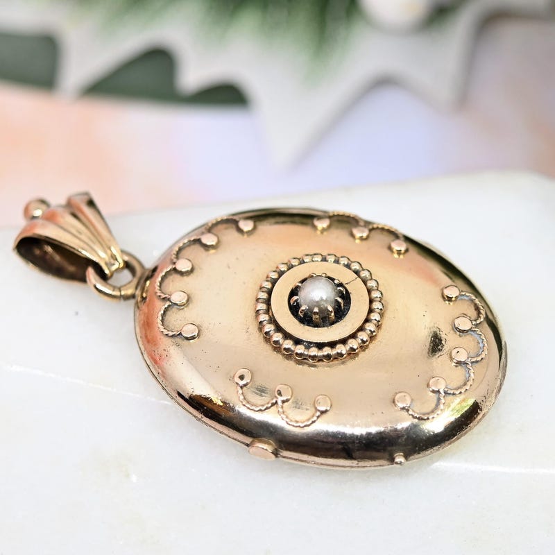 Pearl Locket - Etsy