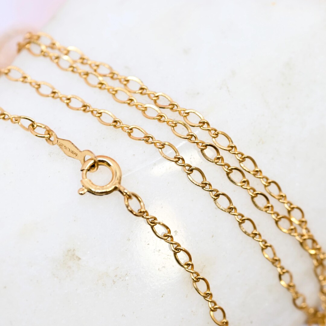 Vintage 18 Inch 12k Gold Filled Figure 8 Necklace: Dainty Layering ...
