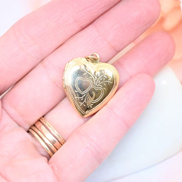 Vintage Heart Locket - Etsy