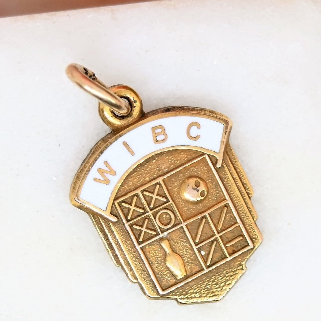 Vintage Bowling Charm 10k Gold Filled WIBC Women's International ...