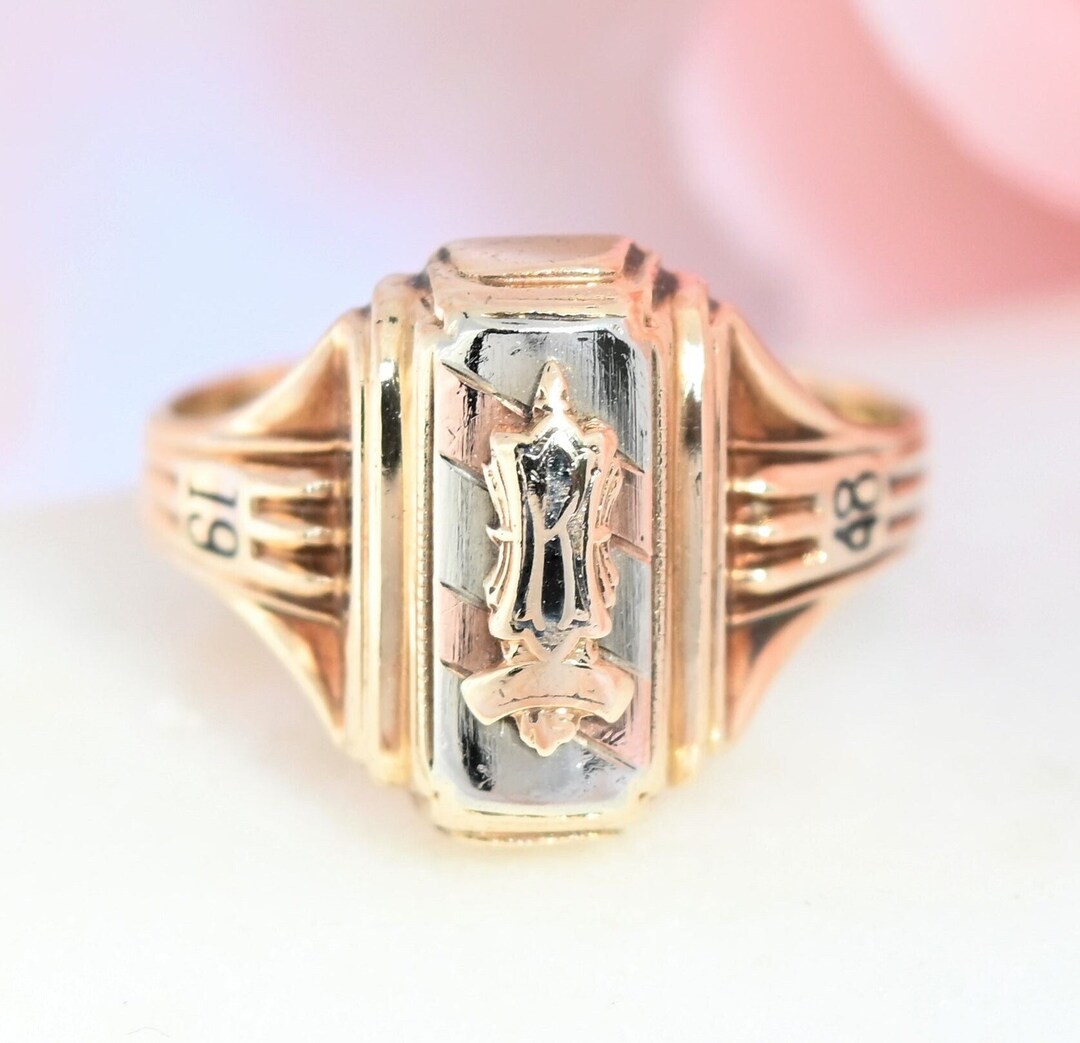 1979 High School Class Ring Keystone Valadium Football Ring Leopar ...