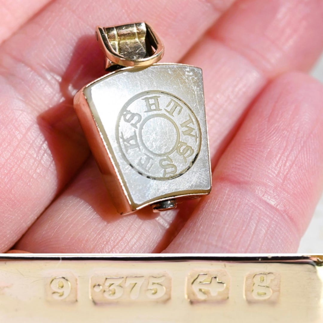 1906 Masonic Royal Arch Keystone Swivel Watch Fob Pendant 9ct Gold ...