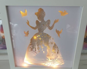 Cinderella Shadow Box - Etsy UK