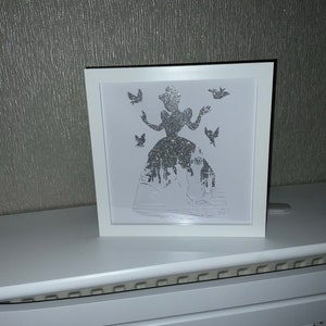 Cinderella Inspired Light up 3D Shadow Box Set in 9 X 9 in High Quality ...