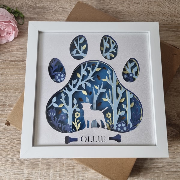 Dog Memorial Shadow Box - Etsy