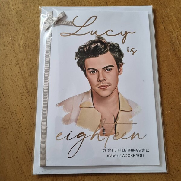 Harry Styles Birthday Card - Etsy UK