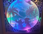 Lilo and Stitch Inspired 3D Light up Shadow Box Set in 9 X 9in - Etsy