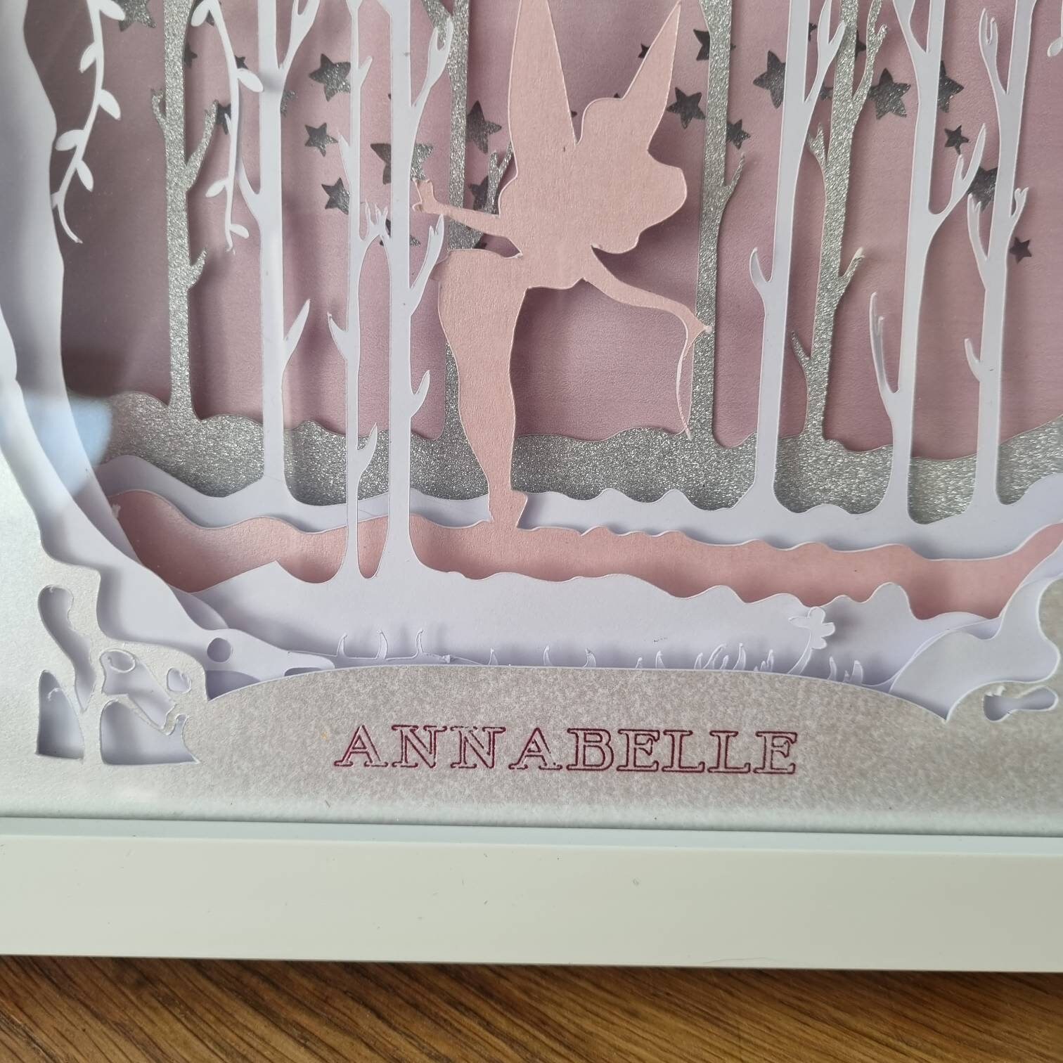Personalised Tinkerbell Inspired Shadow Box 3D Light up - Etsy UK