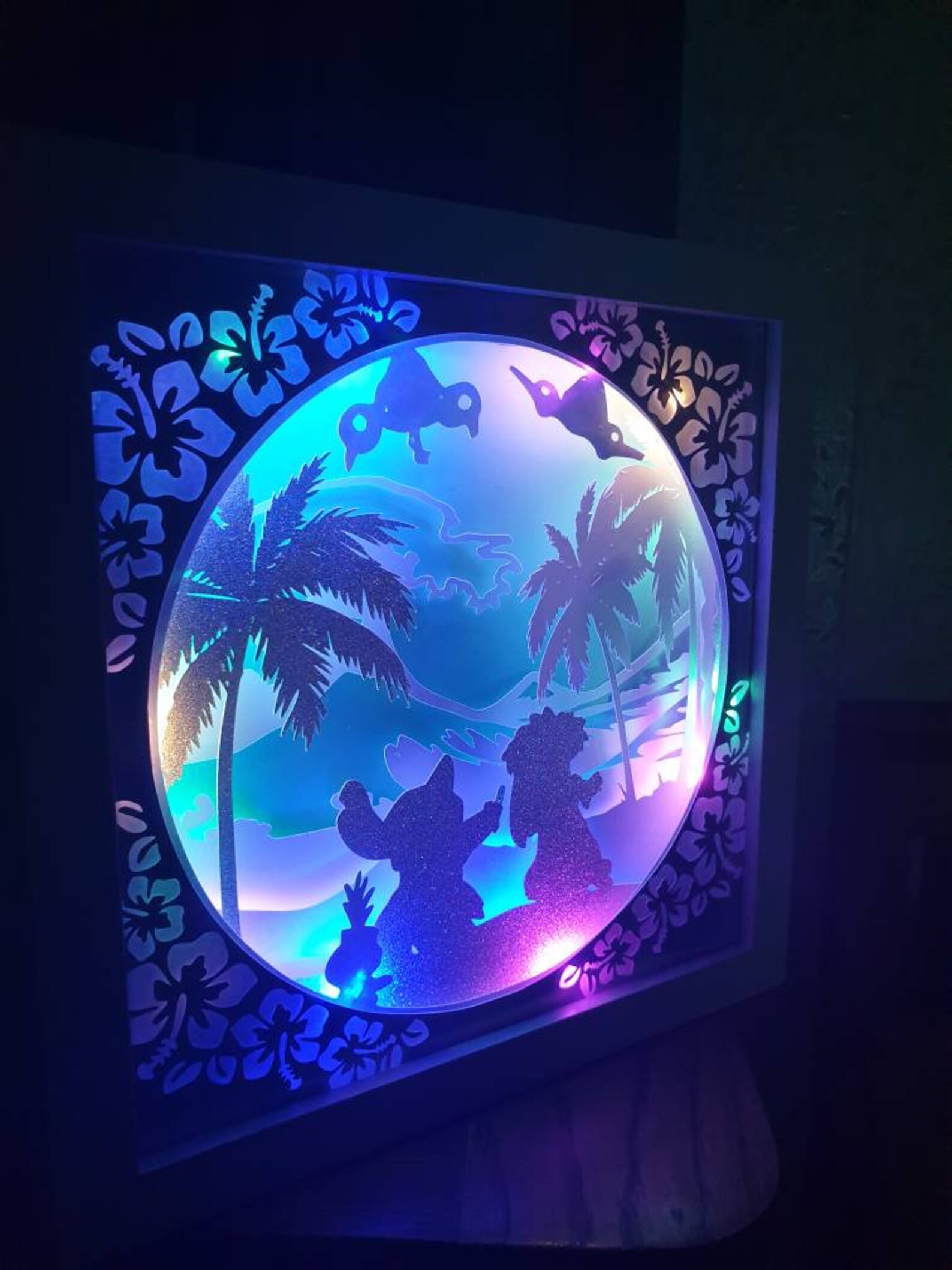 Lilo and Stitch Inspired Light up Frame Shadow Box Choice - Etsy UK