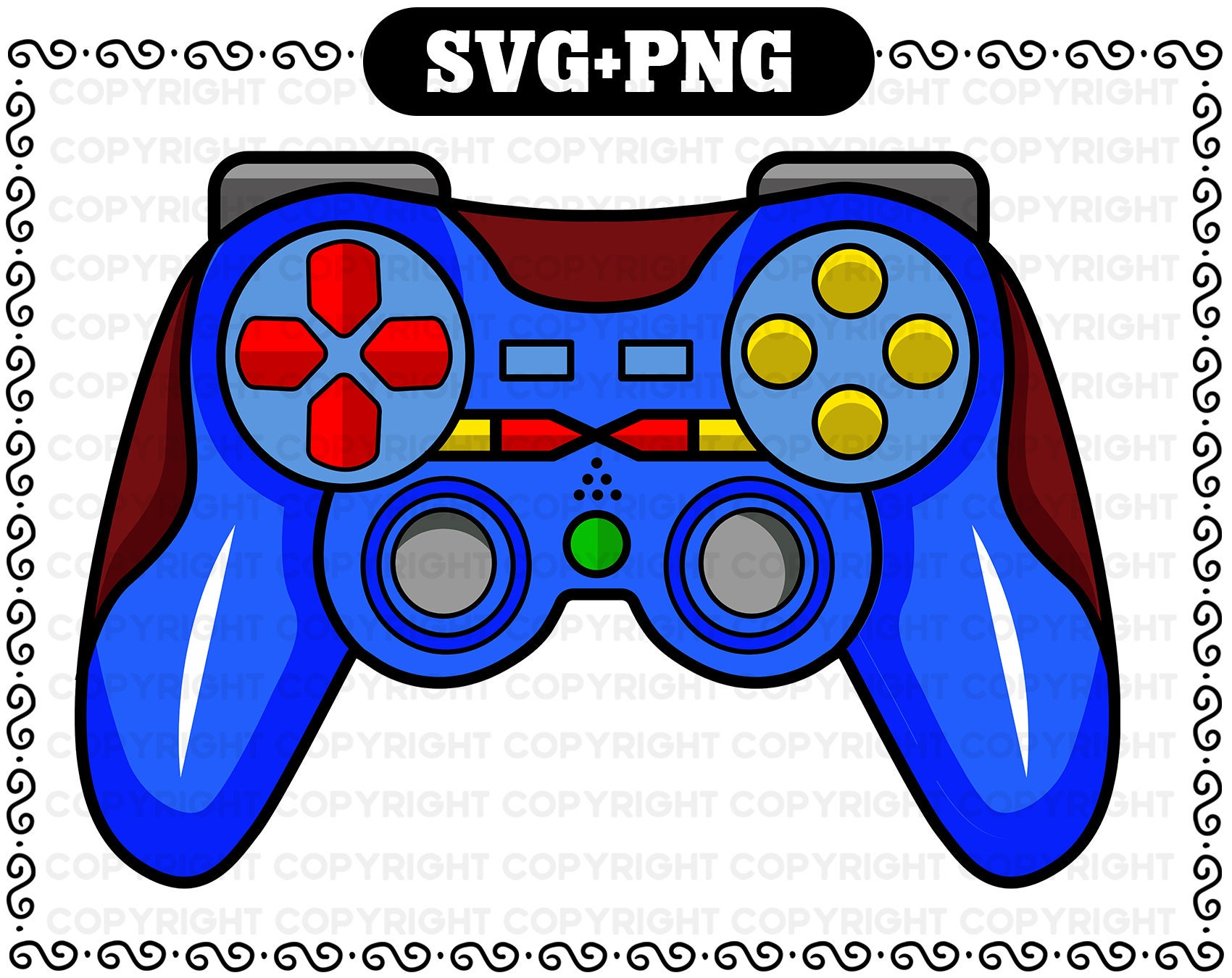 Game Controller SVG and PNG - Joystick Cutting File Svg Cricut - Gamer ...