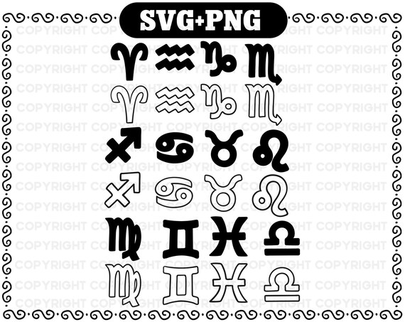 Zodiac sign symbols keyboard 60 photos - Astrologytoyou.com