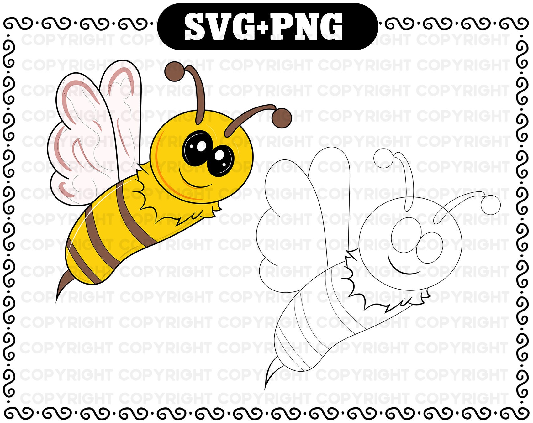 Cute Bee Svg and Png Designs Bee Svg for Cricut Bee - Etsy Canada