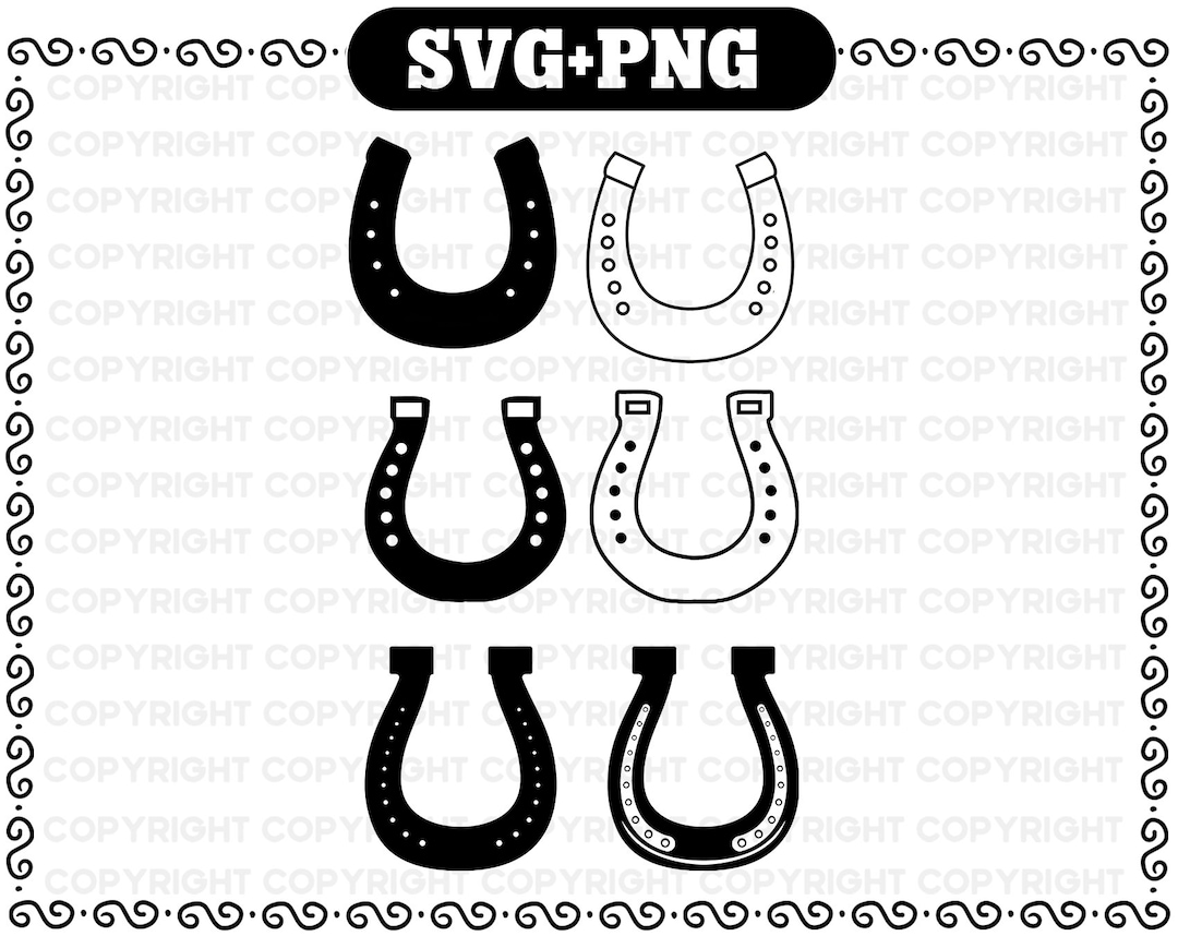 Horseshoe Svg - Horseshoe Outline Svg - Horseshoe Cutting File Svg ...